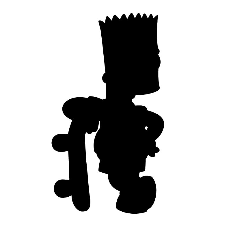 Bart Simpson The Simpsons Skateboard Decal Sticker – Decalfly