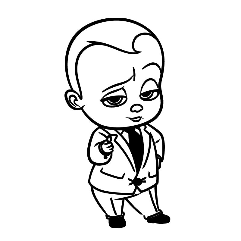 Boss Baby Suit Decal Sticker – Decalfly