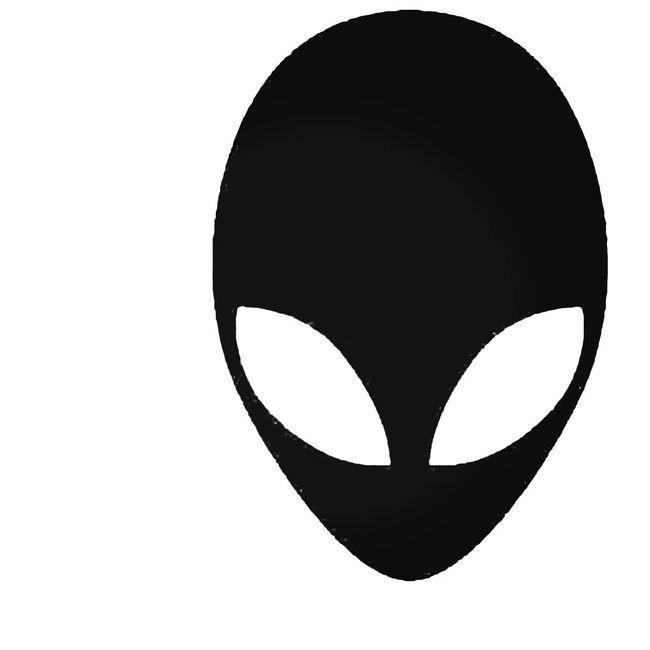 Alien Head Decal Sticker – Decalfly