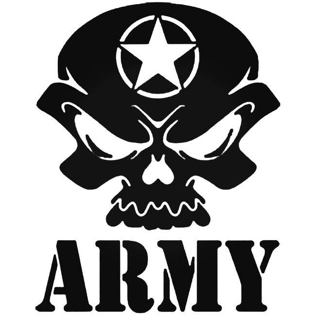 Army Skull Military Decal Sticker – Decalfly