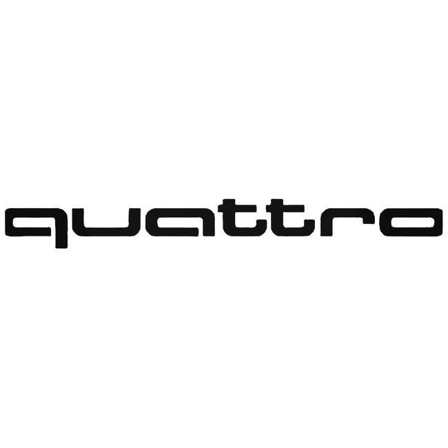 Audi Quattro Decal Sticker – Decalfly