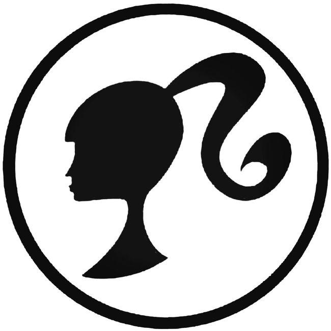 Barbie Head Decal Sticker – Decalfly