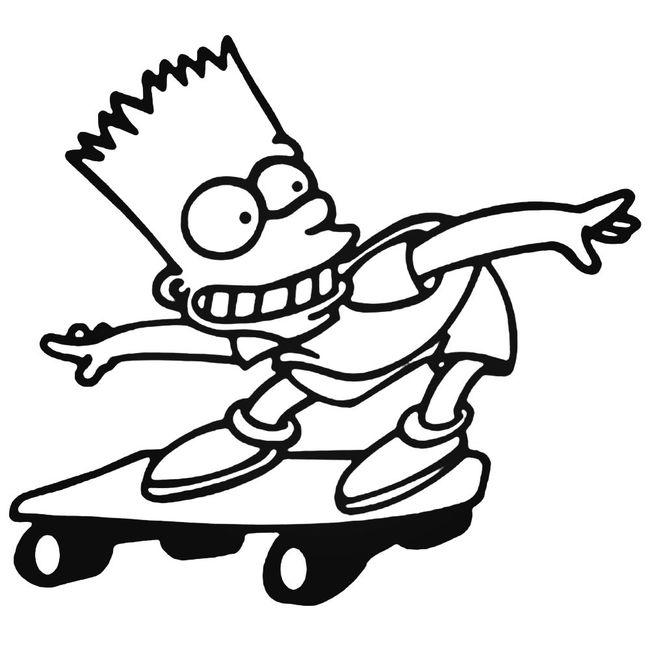 Bart Simpson Vinyl Decal Sticker – Decalfly