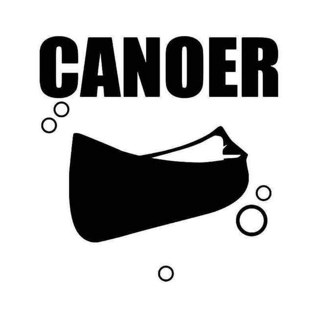 Canoer Canoe Decal Sticker – Decalfly