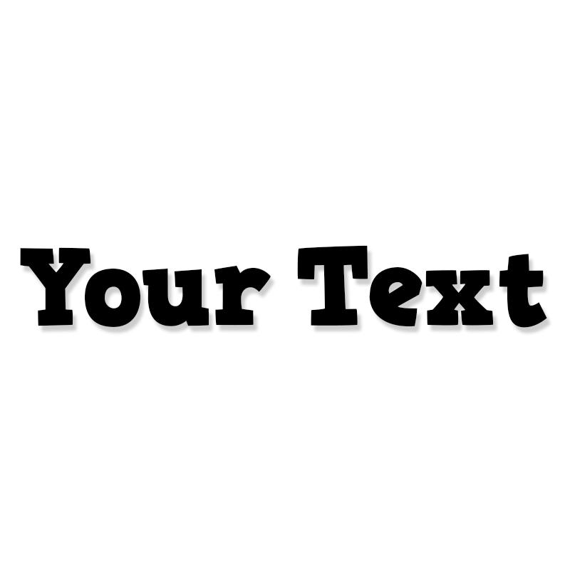 Custom Text Vinyl Decal Sticker 16 – Decalfly