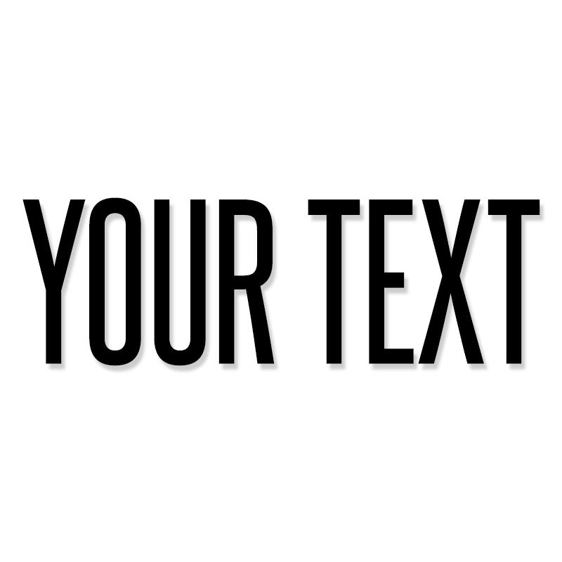 Custom Text Vinyl Decal Sticker 27 – Decalfly