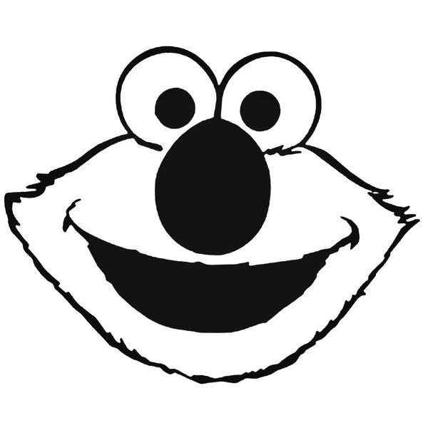 Elmo Clipart Black And White