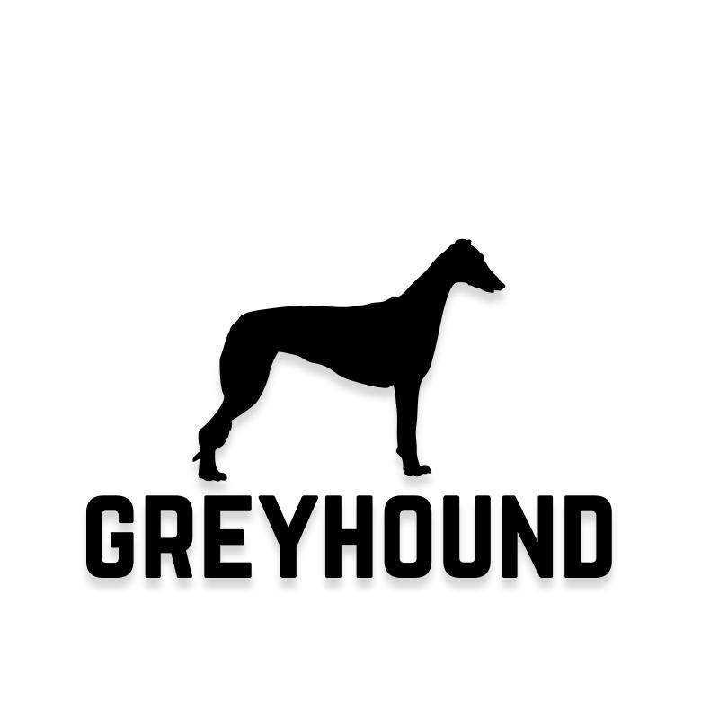 Greyhound Car Decal Dog Sticker for Windows – Decalfly