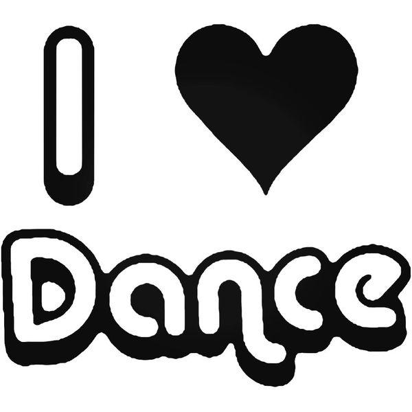 I Heart Dance Decal Sticker – Decalfly