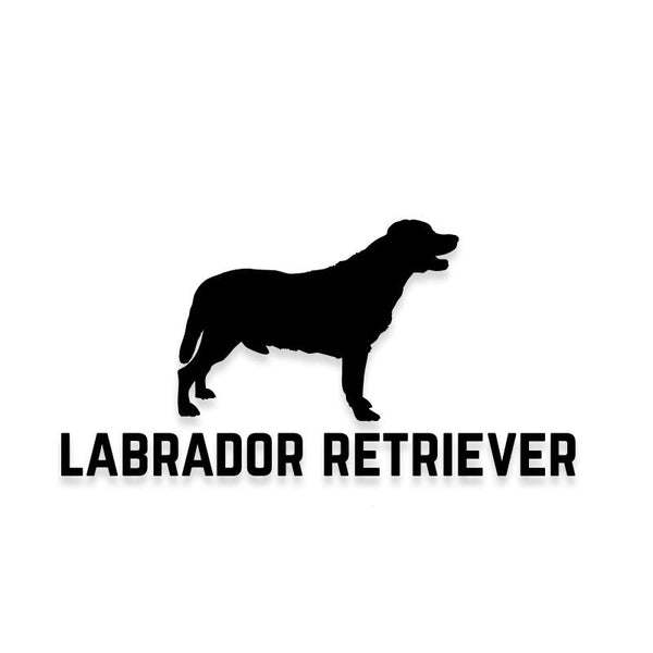 Labrador Retriever Car Decal Dog Sticker for Windows – Decalfly