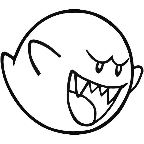 Nintendo Super Mario Bros Big Boo Vinyl Decal Sticker – Decalfly