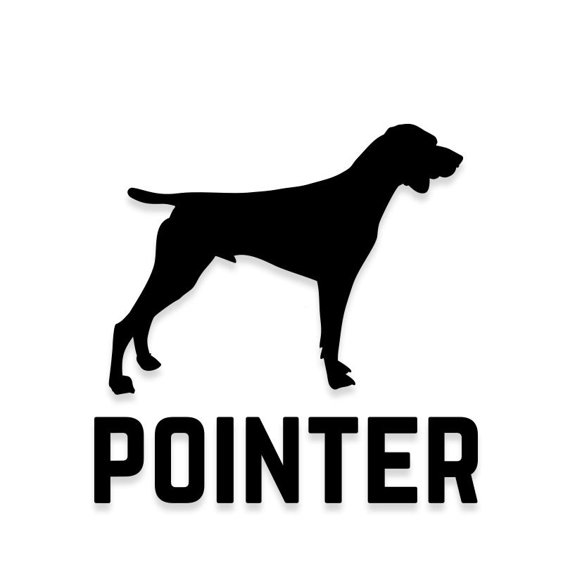 Pointer Car Decal Dog Sticker for Windows – Decalfly