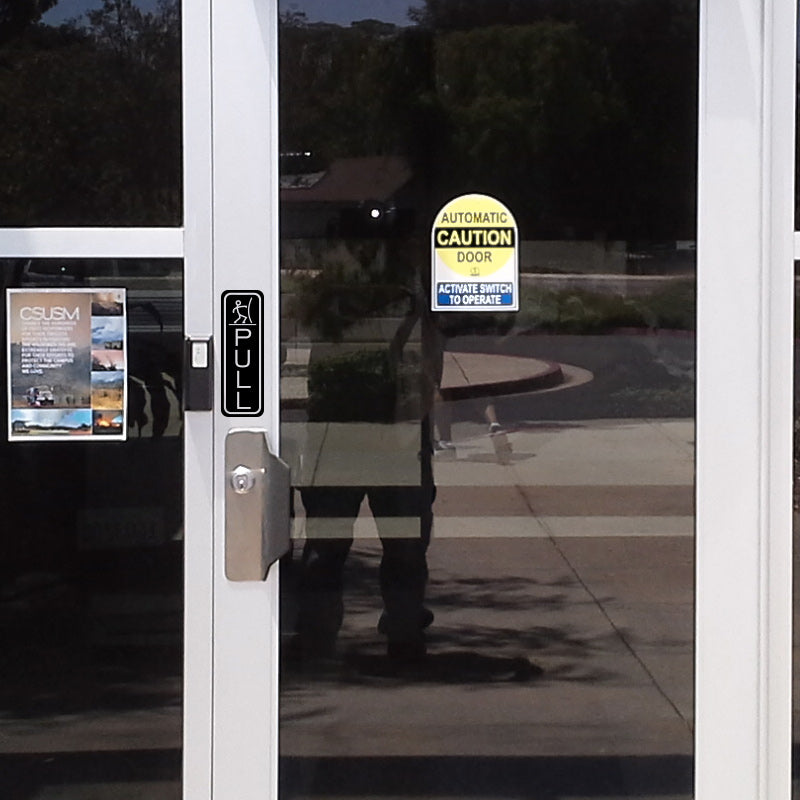 Push Pull Door Sign Vinyl Decal Sticker – Decalfly