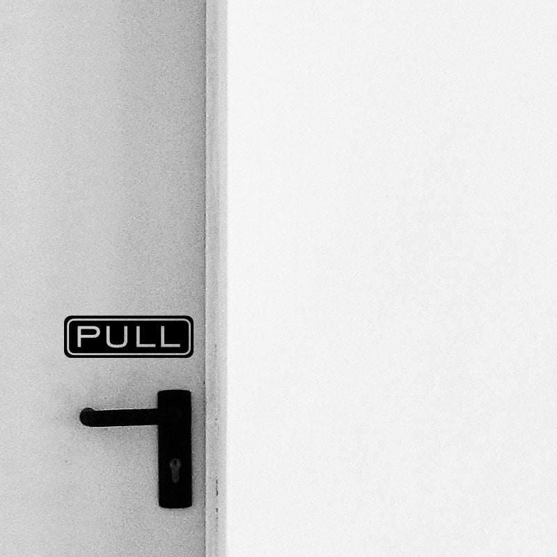 Push Pull Sign Vinyl Decal Sticker – Decalfly