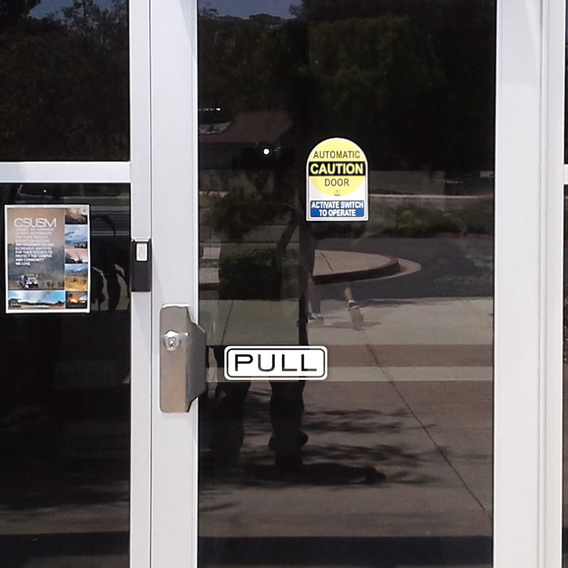 Push Pull Sign Vinyl Decal Sticker – Decalfly