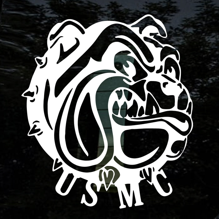 Marine Bulldog Logo Decal Sticker – Decalfly