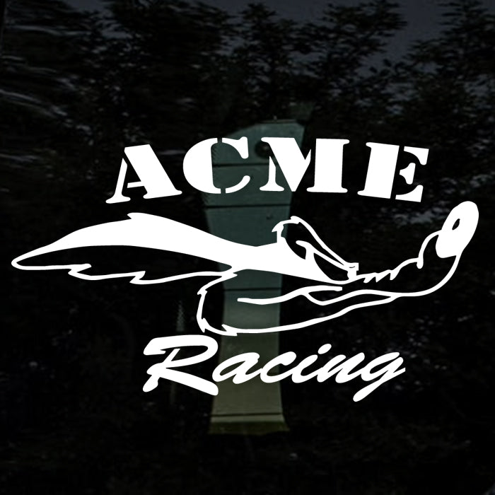 Wile E Coyote Acme Racing Car Decal Sticker – Decalfly